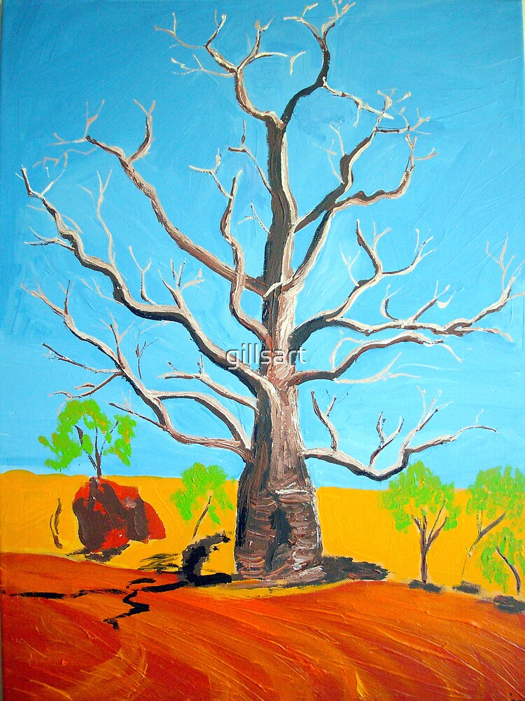 "Broome Boab Tree Western Australia" by gillsart | Redbubble