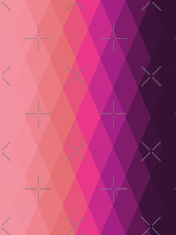 "Pink and Purple Sunset Abstract Diamond Tile Pattern" by patternsoup ...