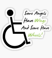 Funny Wheelchair: Stickers | Redbubble