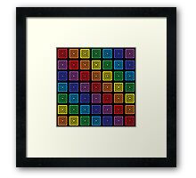 "Rainbow Squared Black" by lornakay | Redbubble