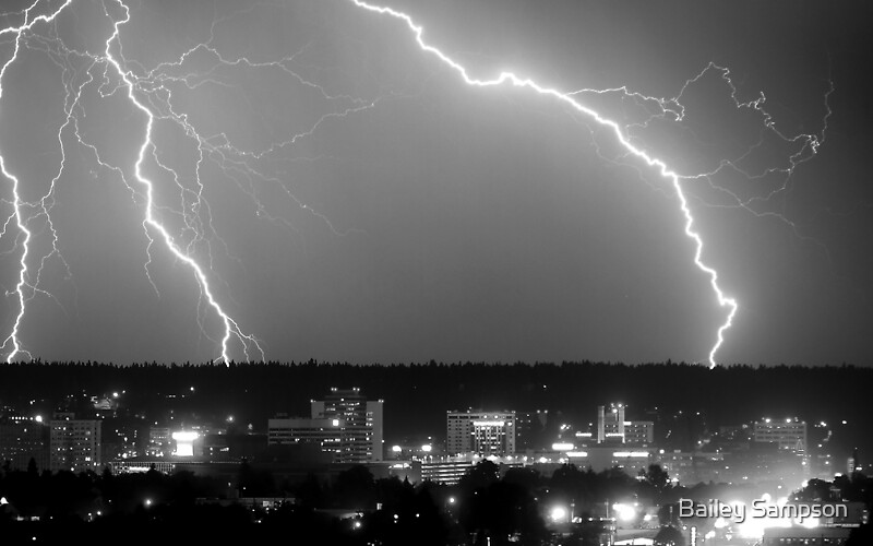 "Spokane Electric Skies" by Bailey Sampson | Redbubble