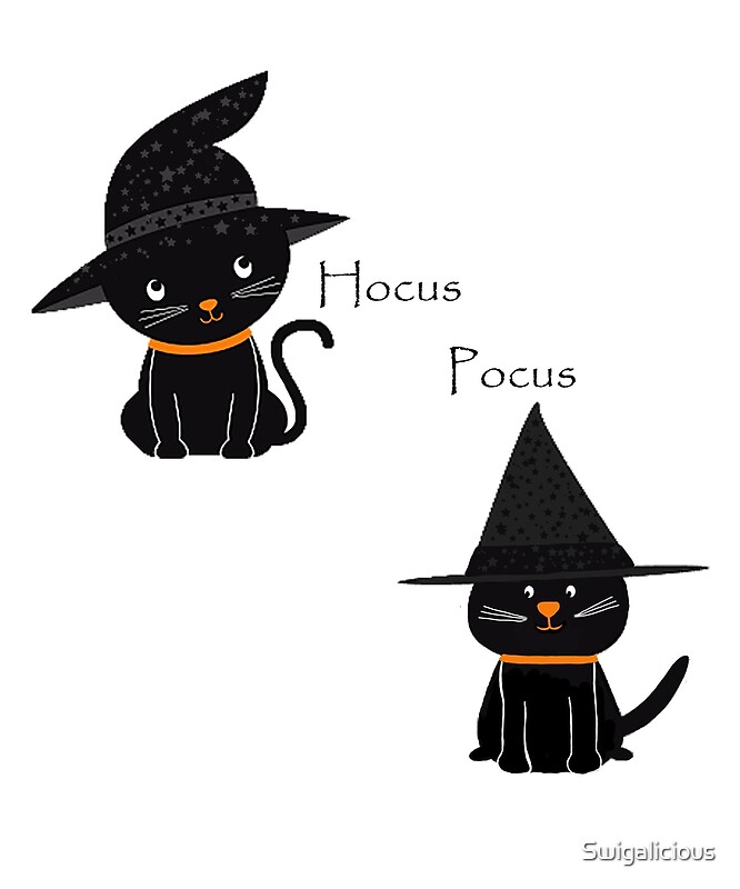"Hocus Pocus Little Black Cats" by Swigalicious | Redbubble