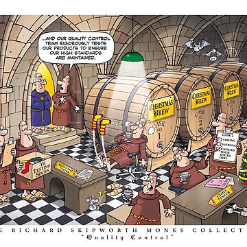 "Rich Skipworth Monks Collection: 'Quality Control'" Poster for Sale by ...