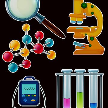 "Lab Equipment " Sticker for Sale by Plutshop | Redbubble