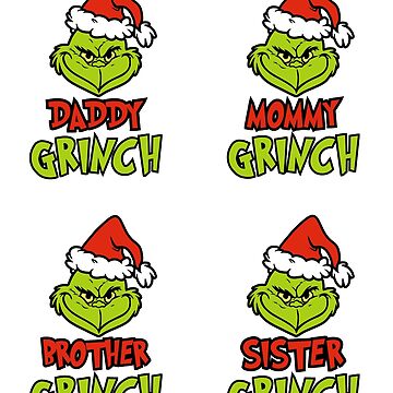 "GRINCH CHRISTMAS STICKER PACK" Sticker for Sale by PRINTOWN | Redbubble