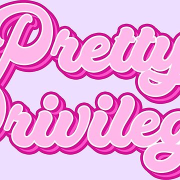 "Y2K Aesthetic Pretty Privilege Girly" Sticker for Sale by SW-Boutique ...