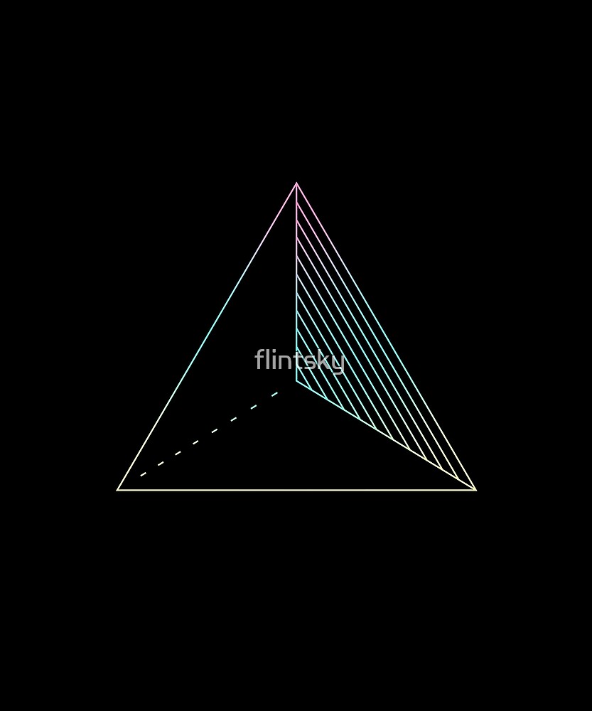"Triangle in Lines" by flintsky | Redbubble