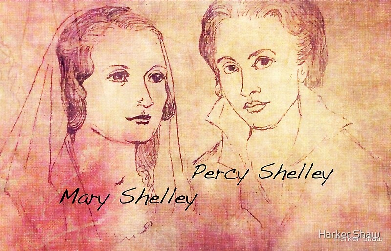 "Mary Shelley & Percy Shelley II" by Joanna Harker Shaw | Redbubble