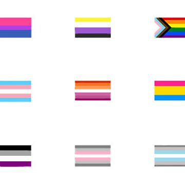 "Mini Pride Flag Sticker Pack" Sticker for Sale by casterpillar | Redbubble