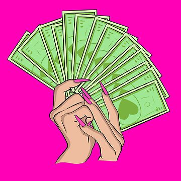 "GET MONEY" Sticker for Sale by britneyjparks | Redbubble