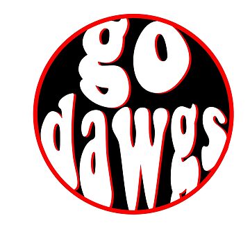 "Go Dawgs!!" Sticker for Sale by irmabriz | Redbubble