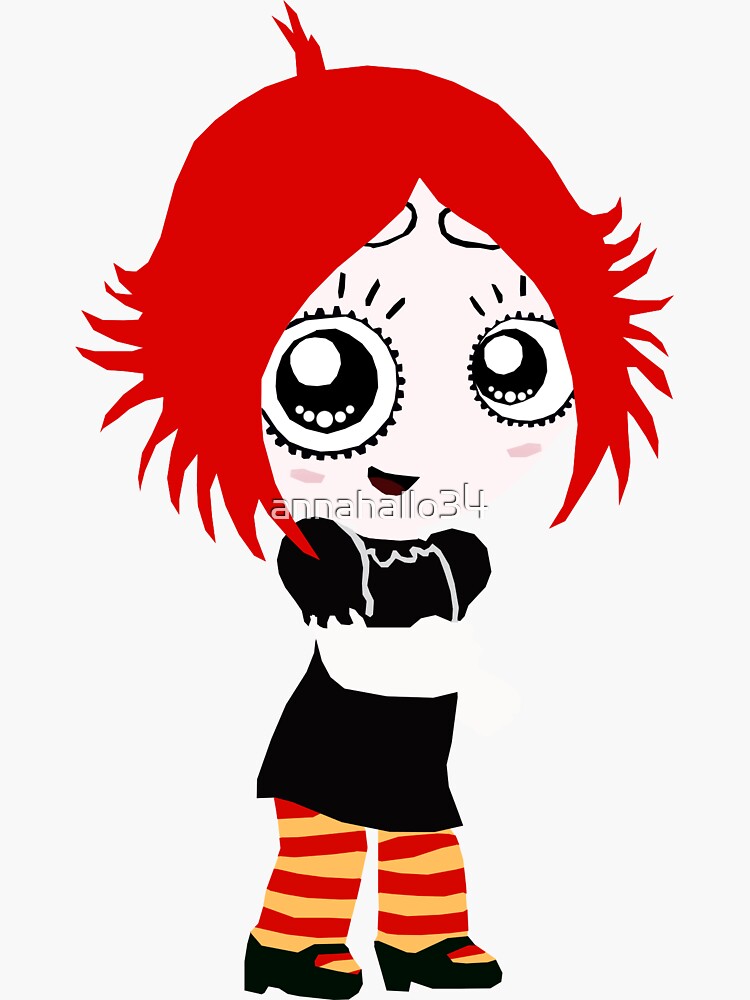 "Ruby Gloom" Sticker by annahallo34 | Redbubble