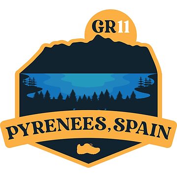 "GR 11 – Pyrenees, Spain" Sticker for Sale by Moritz Schwäble | Redbubble