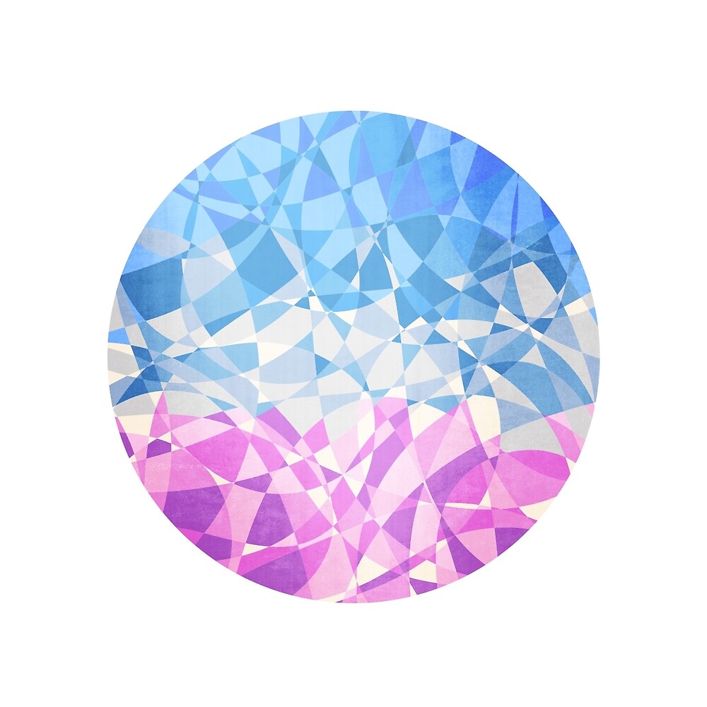 "Geometric Crystal Circle" by Vectorlicious | Redbubble