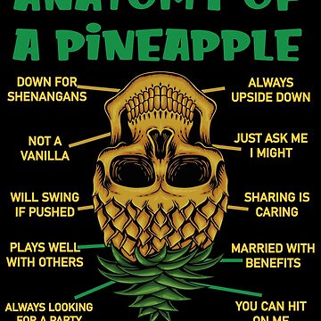 "Anatomy of a pineapple" Poster for Sale by Tatus Brinal | Redbubble