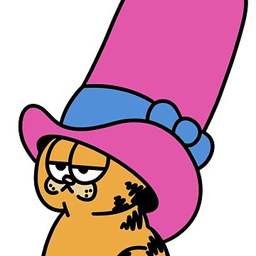 "pink garfield slay" Sticker for Sale by jamielynngalla | Redbubble