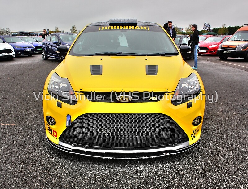 "Yellow Mk2 Focus RS" by Vicki Spindler (VHS Photography) | Redbubble