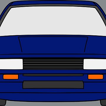 "Toyota Corolla AE86 blue color" Sticker for Sale by EdimDesign | Redbubble