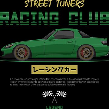 "Tuner Green S2K JDM" Art Board Print by goldentuners | Redbubble