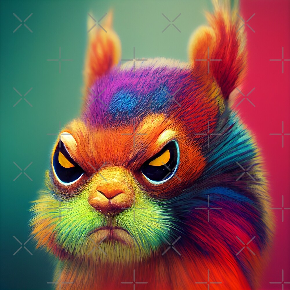"Angry squirrel" by Pikantz | Redbubble