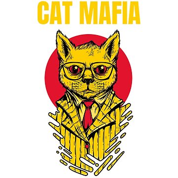 "Cat mafia" Sticker for Sale by luxuryty | Redbubble