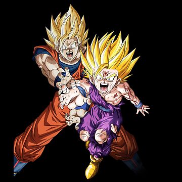"Father Son kamehameha / Gohan Super Saiyan 2 " Art Board Print for ...