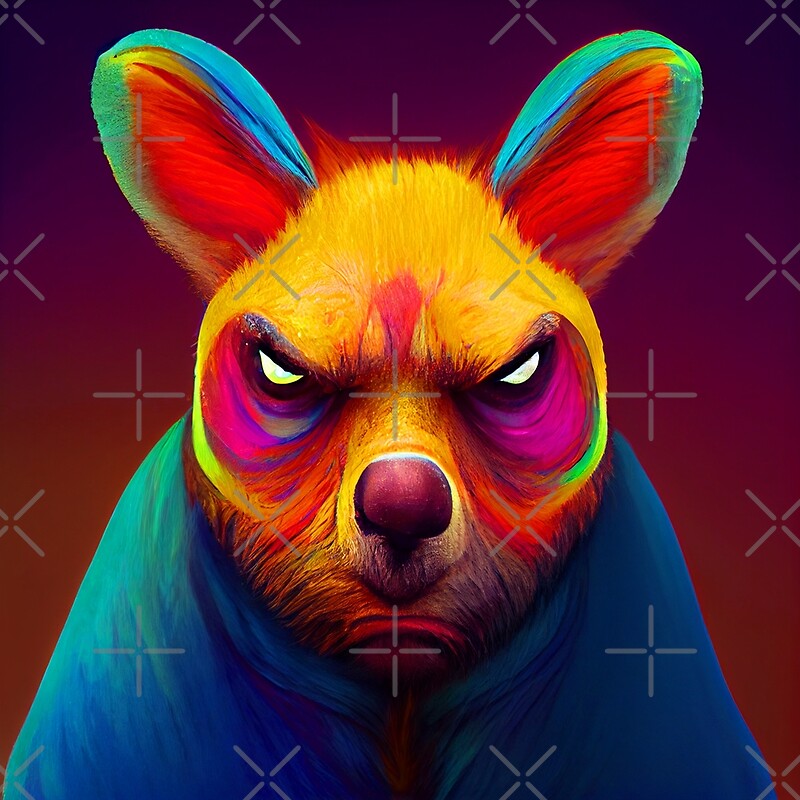 "Angry kangaroo" by Pikantz | Redbubble