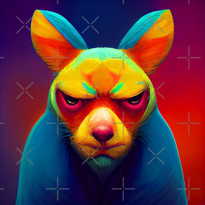 "Angry kangaroo 2" by Pikantz | Redbubble