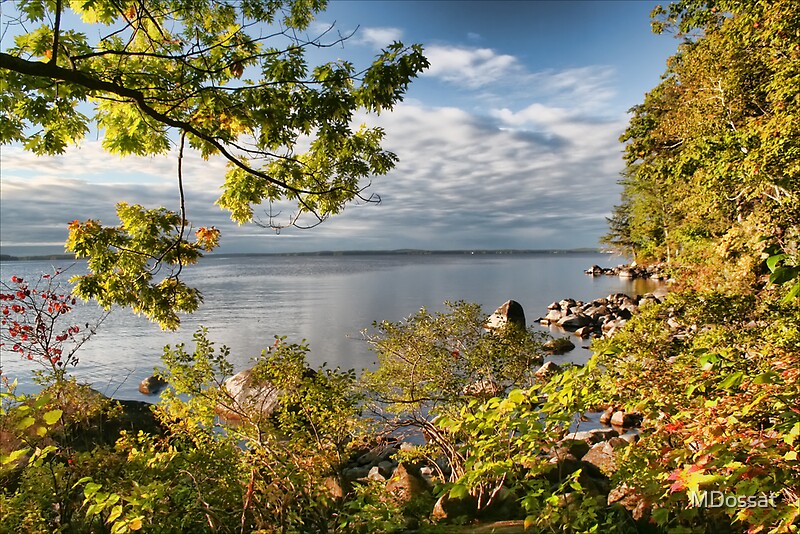 "Point Sebago, Maine" by MDossat | Redbubble