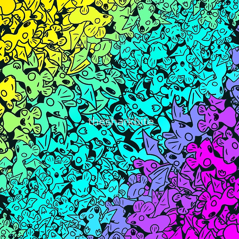 "Rainbow Bats" by thesharkbite | Redbubble