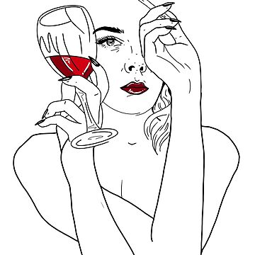 "Classy woman - line art" Canvas Print for Sale by siouxsiewild | Redbubble