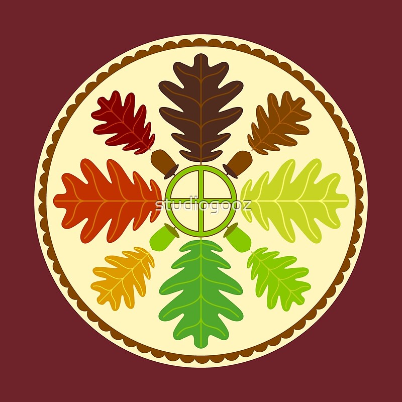 "Mighty Oak Folk Art Hex Sign " by studiogooz | Redbubble