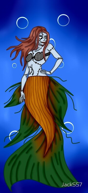 "Mermaid Sally Skellington" by JackSS7 | Redbubble