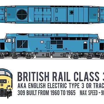 "British Rail Class 37 English Electric Type 3 Locomotive Diagrams Gift ...