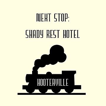 "Shady Rest Hotel" Sticker for Sale by Playful Colors | Redbubble