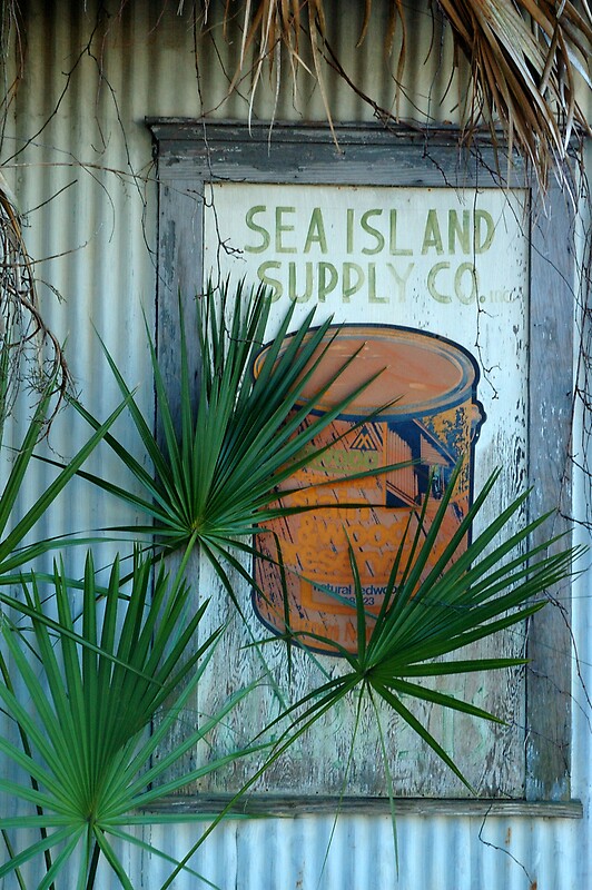 "Sea Island Sign, Beaufort, South Carolina" by fauselr | Redbubble