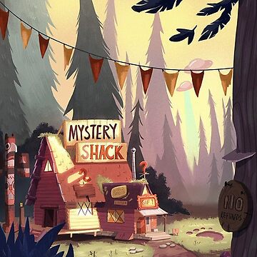 "Mystery Shack " Sticker for Sale by erineskinton | Redbubble