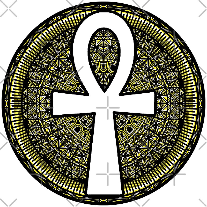 "Ankh Mandala Cutout" by bobblehead1337 | Redbubble