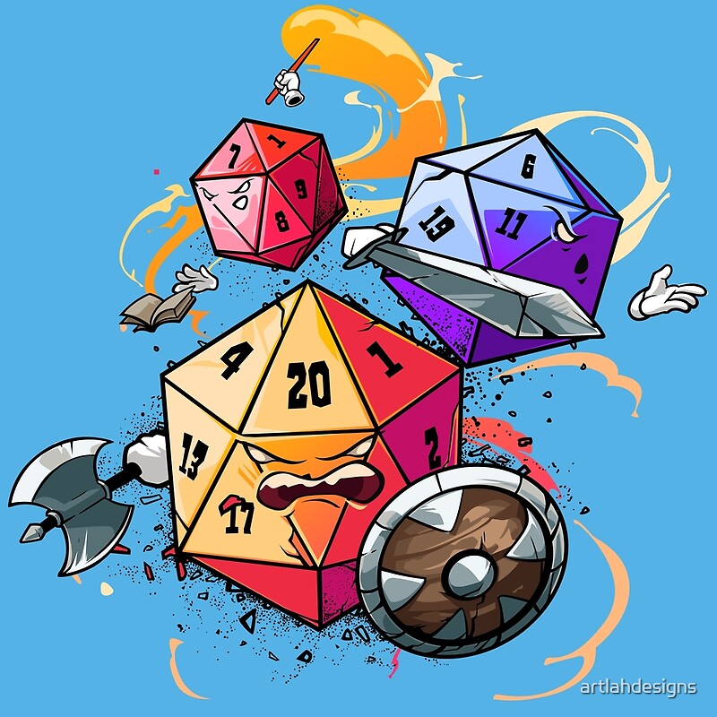 "Dice Warriors" by artlahdesigns | Redbubble