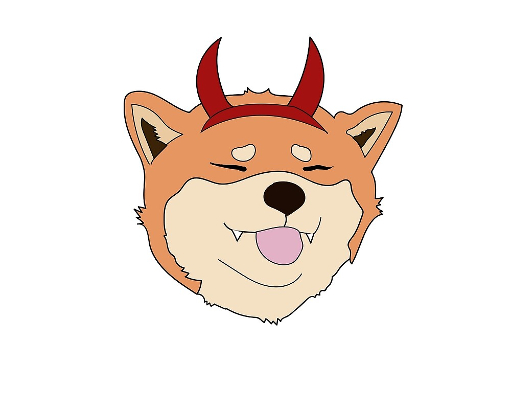 "Devil Halloween Shiba Inu" by ThaoPyon | Redbubble