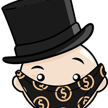"Mr. Monopoly Man " Sticker for Sale by Alex Law | Redbubble