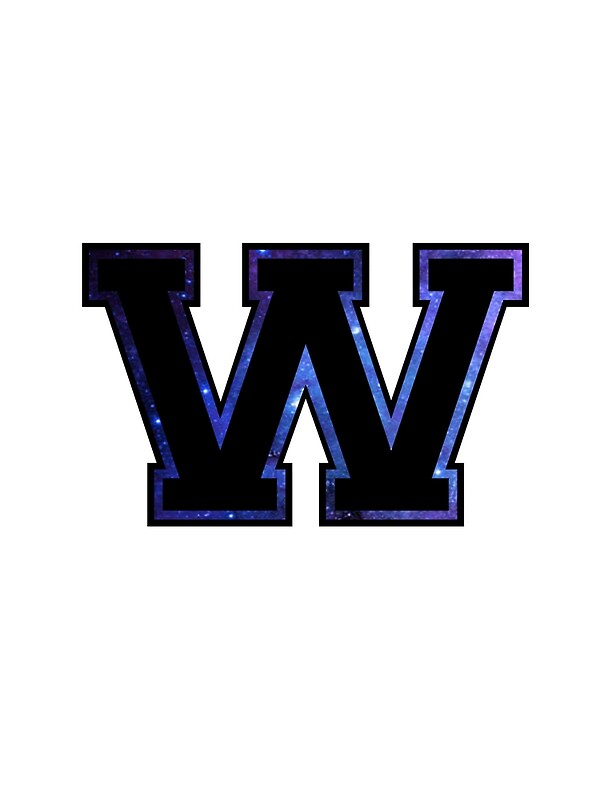 ""W" Varsity Letter" by BohemianDesignz | Redbubble