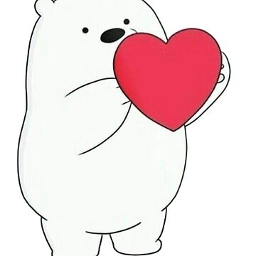 "Polar Bear Heart" Sticker by MasterBlack21 | Redbubble