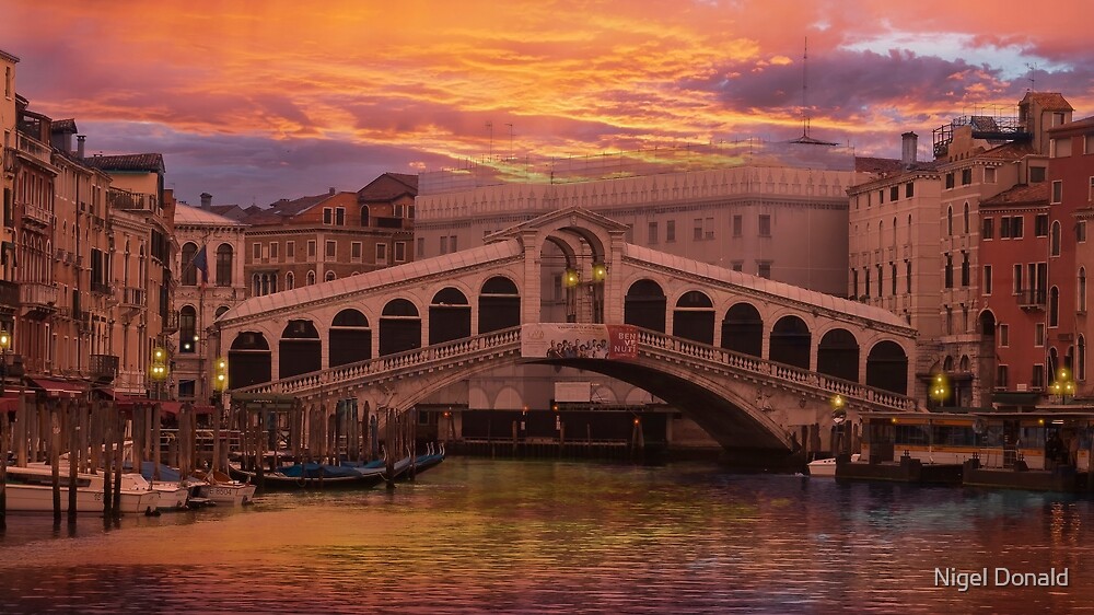"Rialto Bridge" by Nigel Donald | Redbubble
