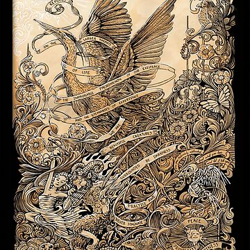 ""Refocus on the Larger themes" detailed pen and ink drawing" Art Board ...