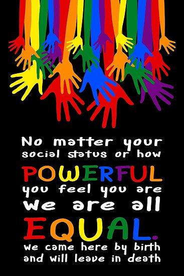 "Equality LGBT " Posters by LeNew | Redbubble