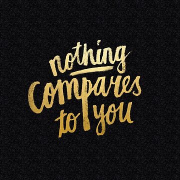 "Nothing compares to you" Sticker for Sale by weirdoodle | Redbubble