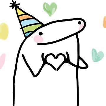 "Flork Birthday 4" Sticker for Sale by JenniferM98 | Redbubble