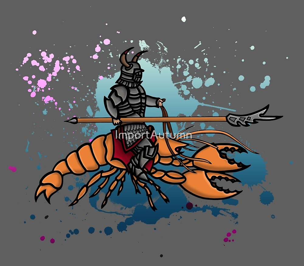 "Knight on a Lobster" by ImportAutumn | Redbubble