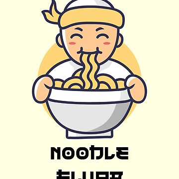 "Noodle Slurp" Sticker for Sale by BobbyRocks | Redbubble